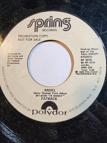 Fatback - Angel / Angel -PROMO Polydor VG F236 | eBay