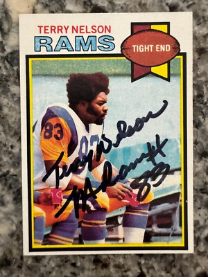 Terry Nelson Signed LOS ANGELES RAMS Card 1979 Topps | eBay