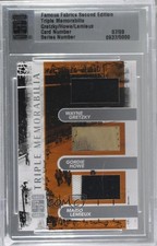 2010 Famous Fabrics Second Edition - Triple Memorabilia Wayne Gretzky ...