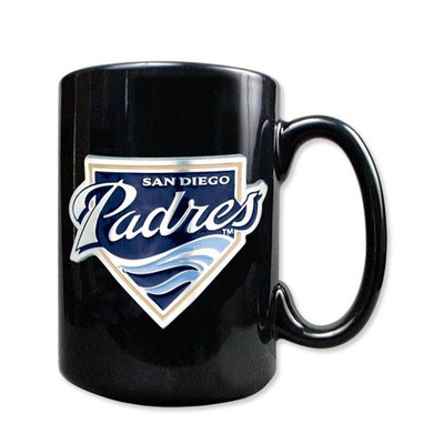 San Diego Padres 15oz Black Ceramic Mug / Cup Gift New L@@K!!! | eBay