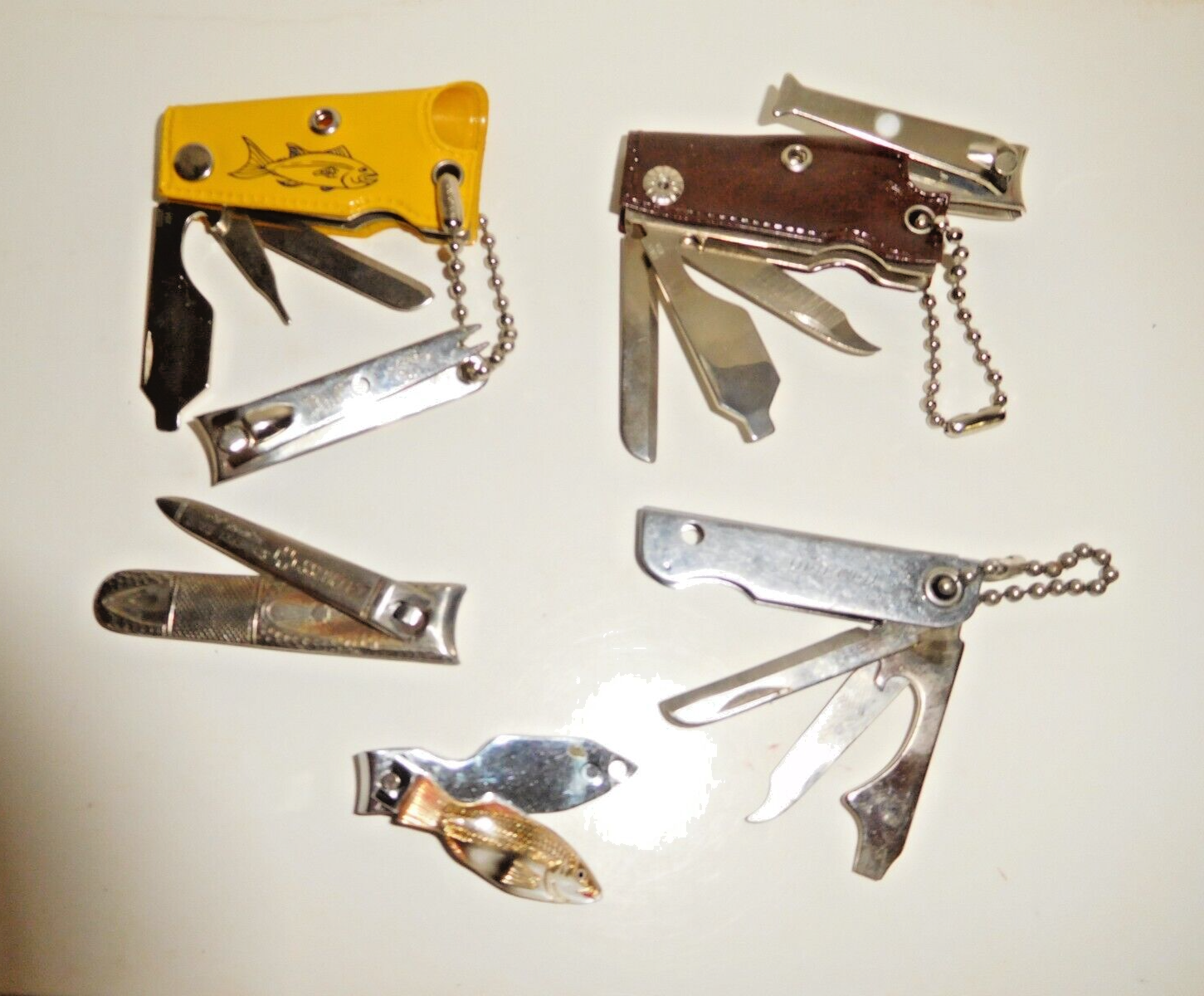 Lot Of 5 Vintage - Nail Clipper/Knife & File Keychains | eBay