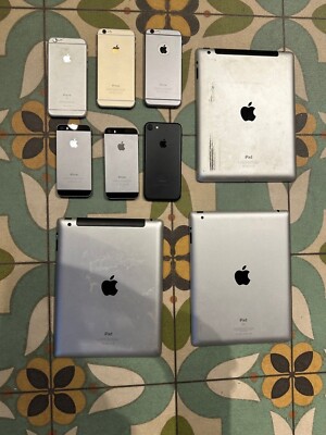 FOR PARTS - Apple 7 iPhones + 3 iPads | eBay