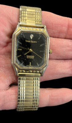 Vintage Times Square Diamond Quartz FADA Industries Watch | eBay