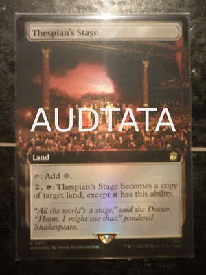 mtg magic Thespian's Stage FOIL EXTENDED BORDERLESS ENGLISH Scène de ...