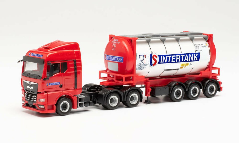 Herpa 314541 MAN TGX GM Swapcontainer-SZ Intertank DK 1:87 NEU | eBay