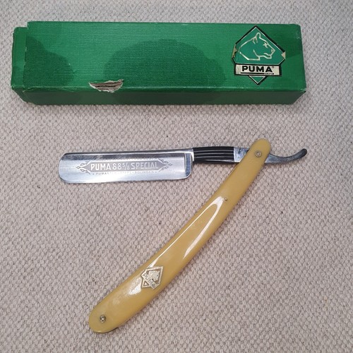 RARE RASOIR COUPE-CHOUX Straight RAZOR SOLINGEN PUMA | eBay