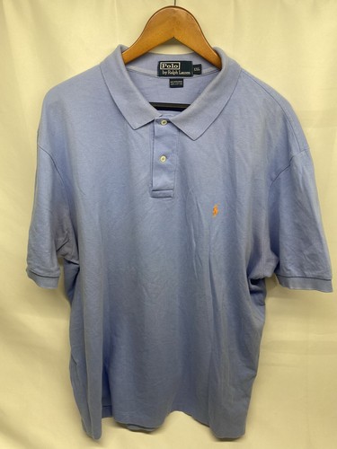 Polo Ralph Lauren Blue Polo Rugby Shirt Men's Size 2XL Vintage Polo Tag ...