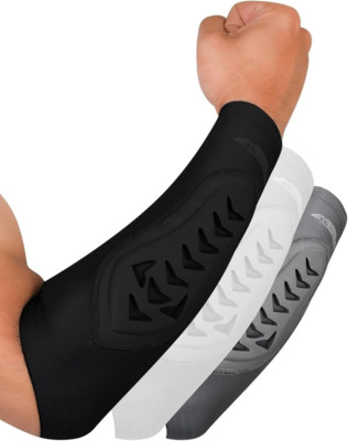 Exxact Sports Padded Forearm Compression Sleeves for Football, Baseball ...