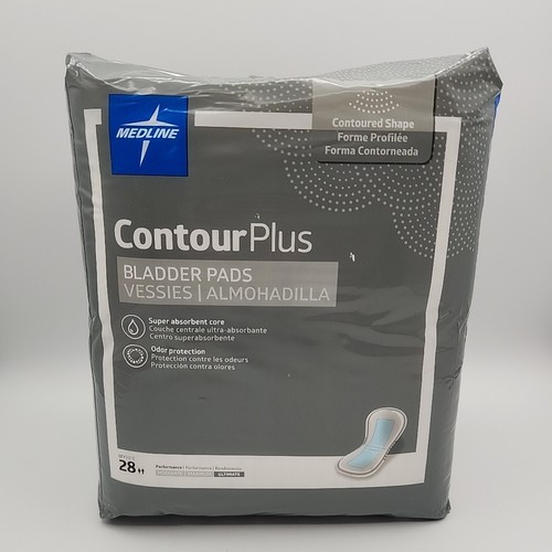 Medline Contour Plus Bladder Pads For Ultimate leaks 1 Pack of 28 pads ...