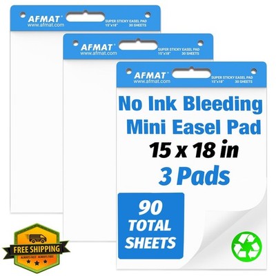 AFMAT 30 Sheets Easel Pad Chart Paper 15x18 in Super Sticky | eBay