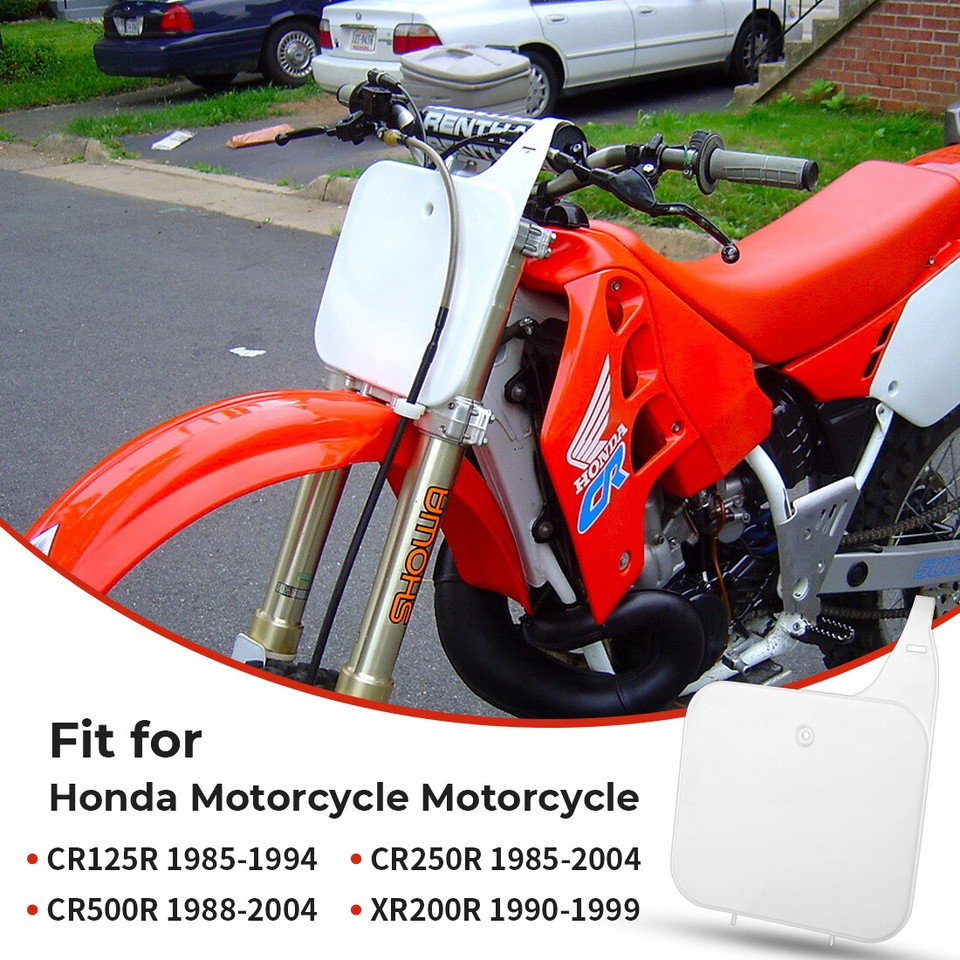 Front Number Plate For HONDA CR125, CR250, CR500, XR200R (61136-ML3-841 ...