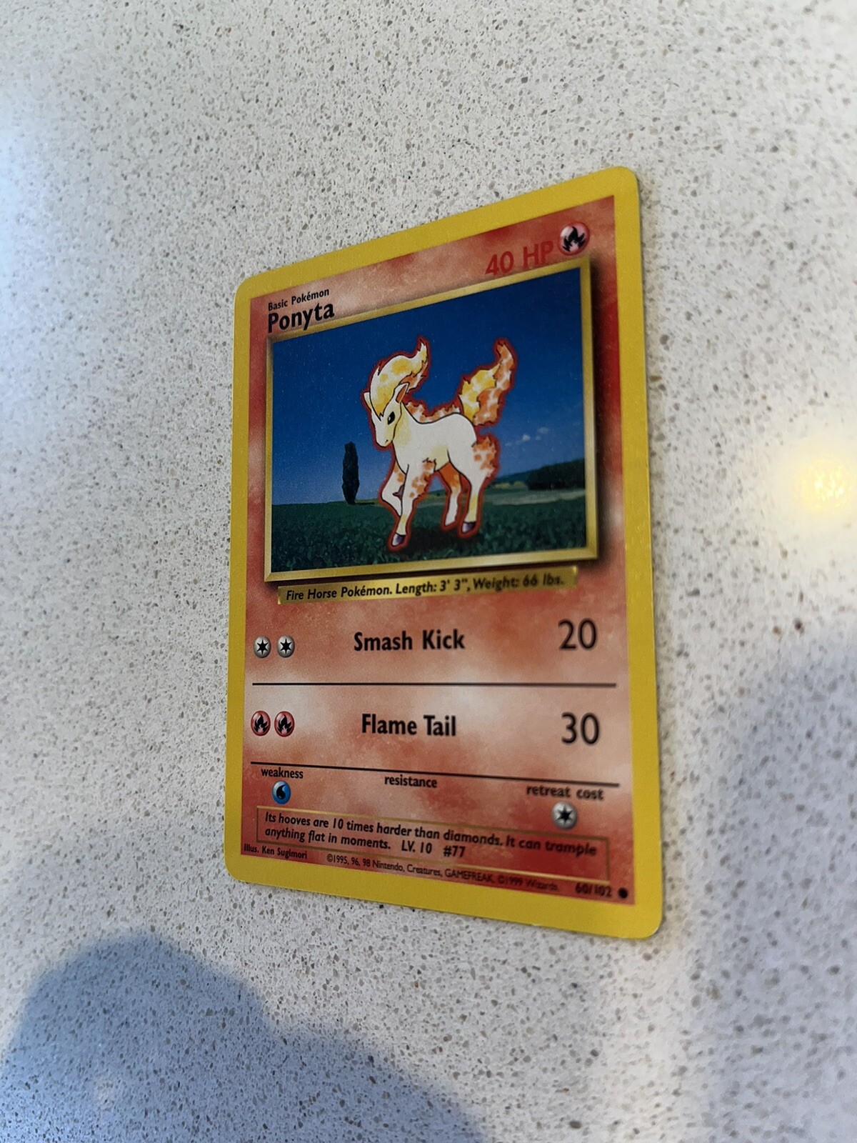 Pokémon TCG Ponyta Base Set 60/102 Regular 1st Edition Common | eBay
