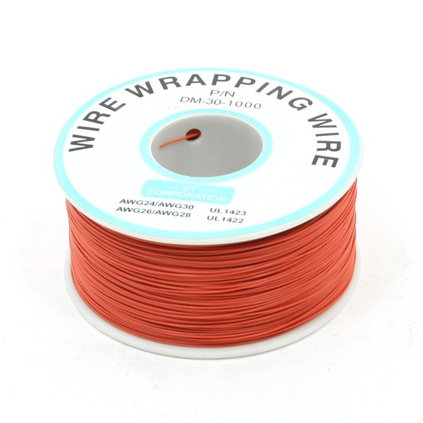 P/n Dm-30-1000 Insulated PVC Coated 30awg Wire Wrapping Wires Reel ...