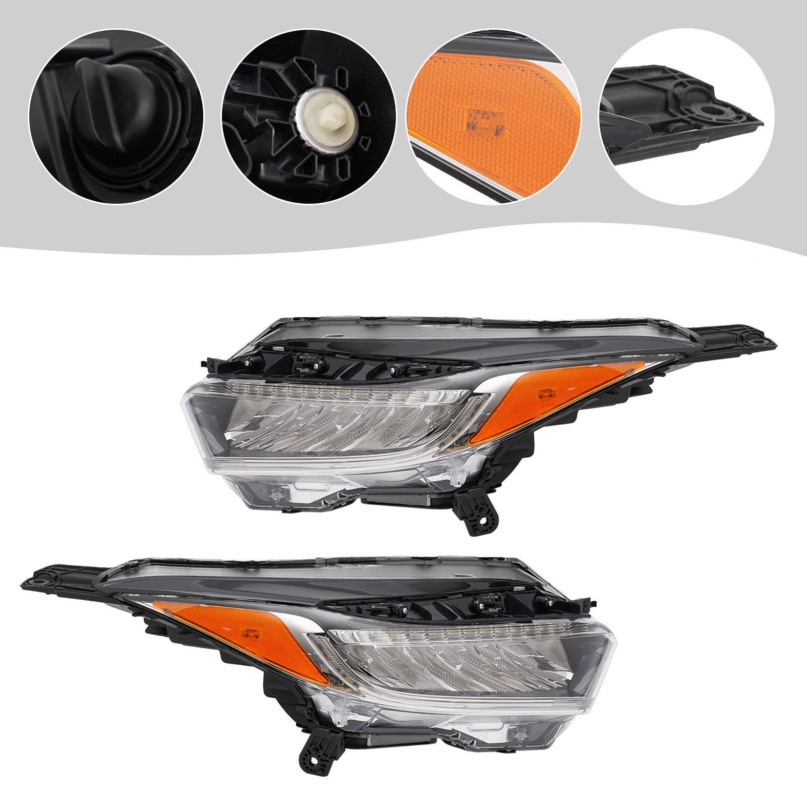 Full LED Headlights Lamp Assembly For 2019 2020 2021 2022 Honda HRV HR ...