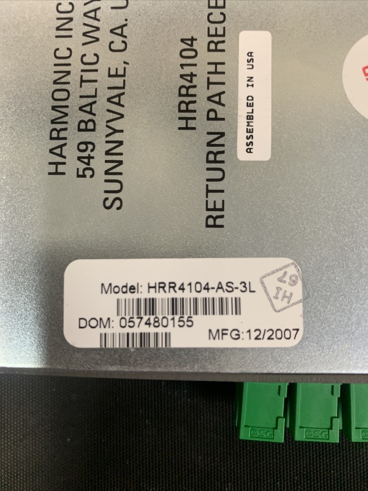 Harmonic HHR4104-AS-3L ANALOG RETURN PATH RECEIVER | eBay