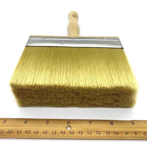 Extra Thick Paint Brush Straight Screw On Wood Handle Soft Synthetic ...