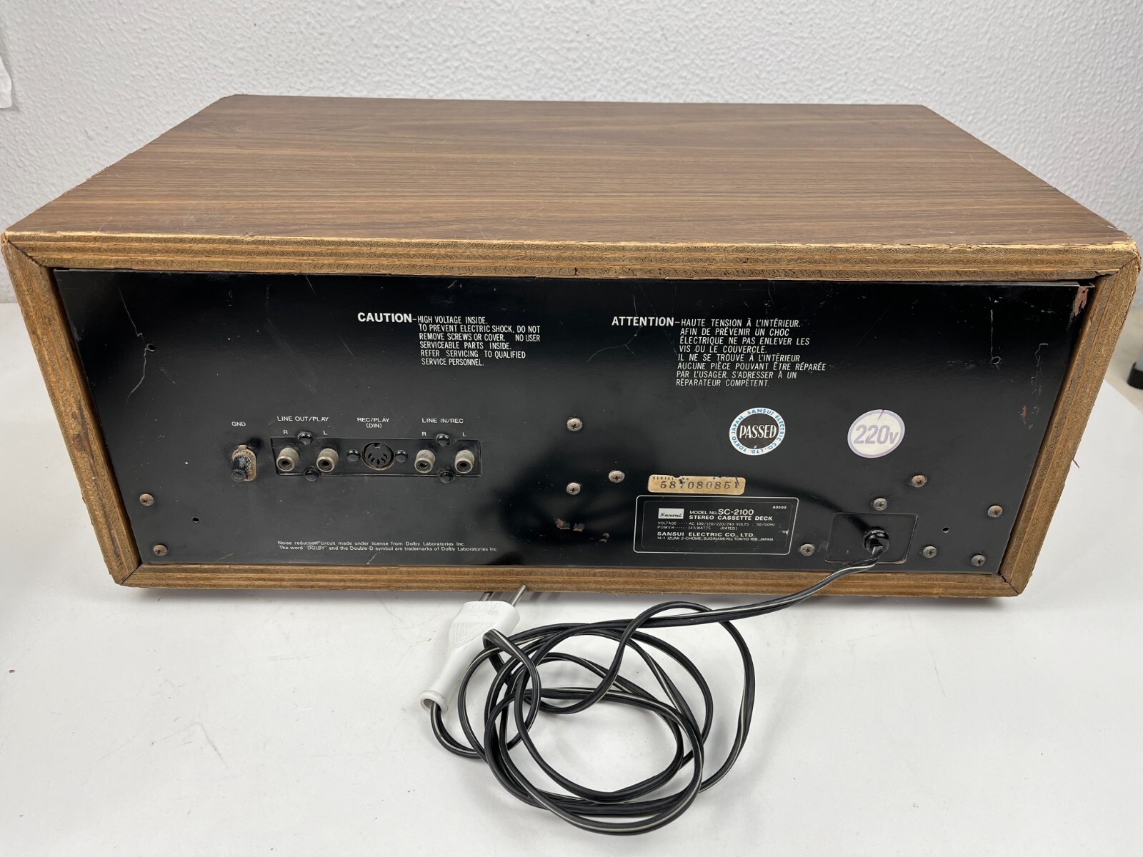 Vintage Sansui SC-2100 Stereo Cassette Deck | eBay
