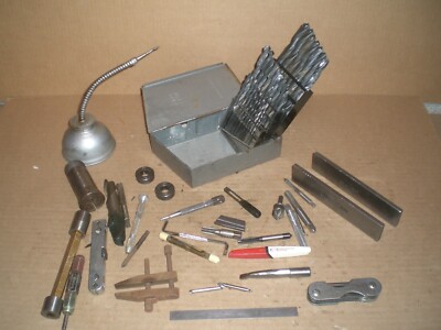 Machinist mixed box lot Drill index Parallels Pump oiler GO NO Go more ...