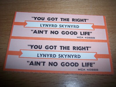 2 Lynyrd Skynyrd You Got That Right / Ain't No Good Life Jukebox Title ...