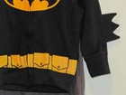 New Boy's Black & Gray Full-Zip DC Comics BATMAN Hoodie Jacket w/ CAPE ...