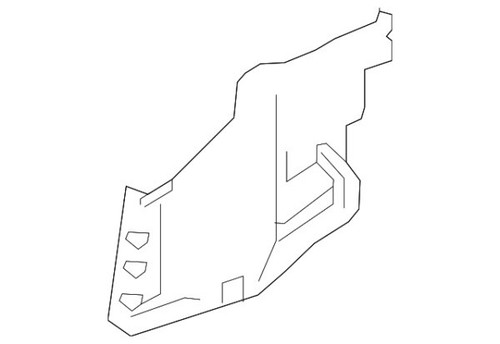 64838-3JA0A Nissan Cover-splash, hoodledge rh 648383JA0A, New Genuine ...