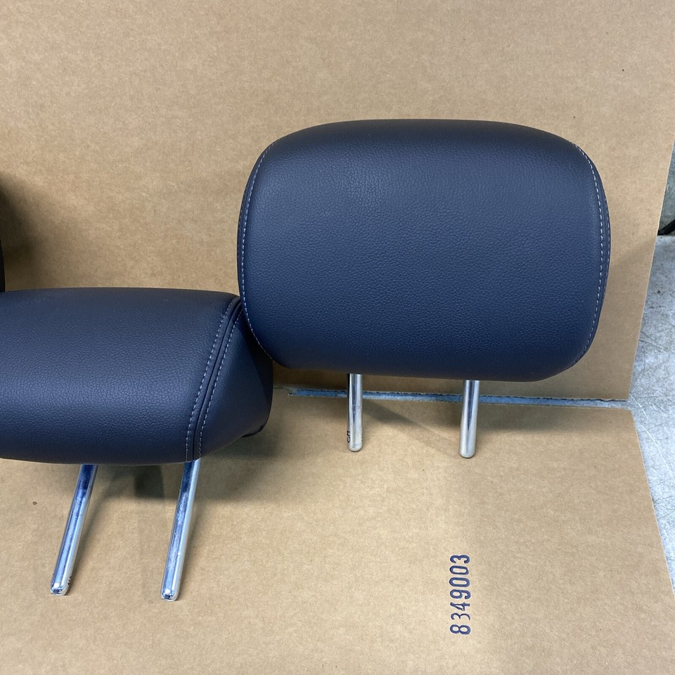 2012-2015 HONDA CIVIC SEDAN REAR 2ND ROW HEADRESTS BLACK LEATHER | eBay