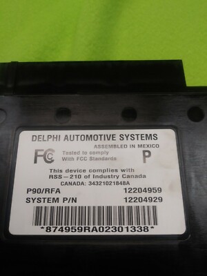 01 CHEVROLET MALIBU BODY CONTROL MODULE ELECTRICAL (may fit others) | eBay