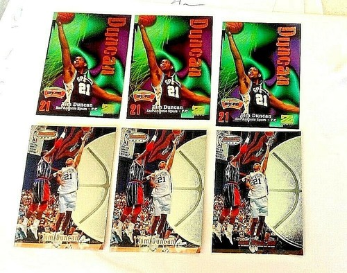 1997-98 BOWMAN BEST TIM DUNCAN RC 3CT MT #106+ 1997 3 ZFORCE MT #112 ...