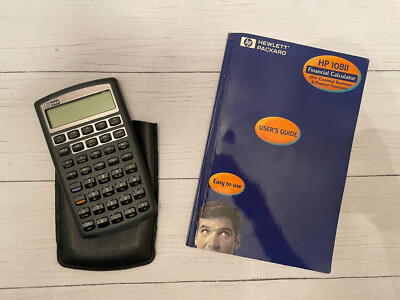 Hewlett Packard HP-10BII Financial Calculator With Sleeve And Manua | eBay