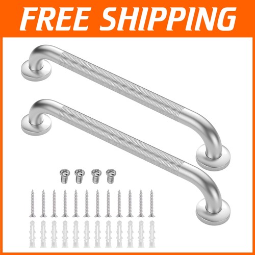 Secure 24" Shower Grab Bars - Anti-Slip Stainless Steel, Easy ...