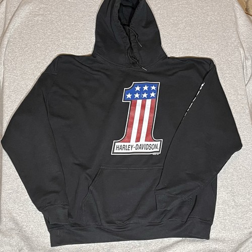 Harley-Davidson Men's XL Hoodie Black Southern Devil Motorcycle ...