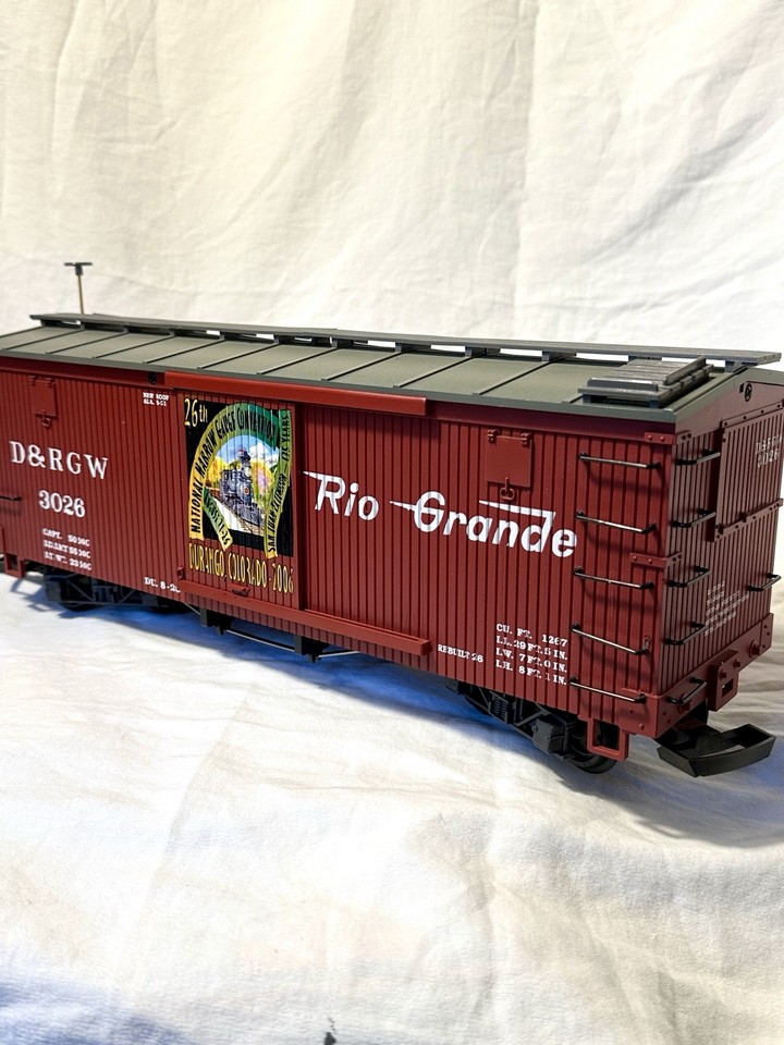 LGB G Scale Rio Grande D&RGW Box Car #3026 43673 | eBay