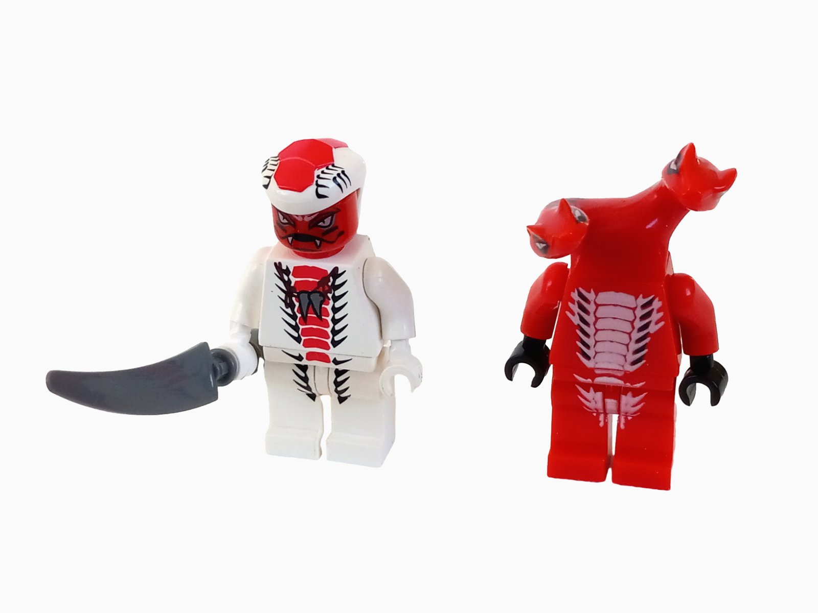Custom Lego Ninjago Fangpyre Bundle: Fangdam & Snappa; Red Snakes ...