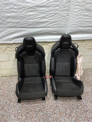 2015 CAMARO SS 1LE OEM RECARO SEAT FRONT BLACK LEATHER SEATS SET USED ...