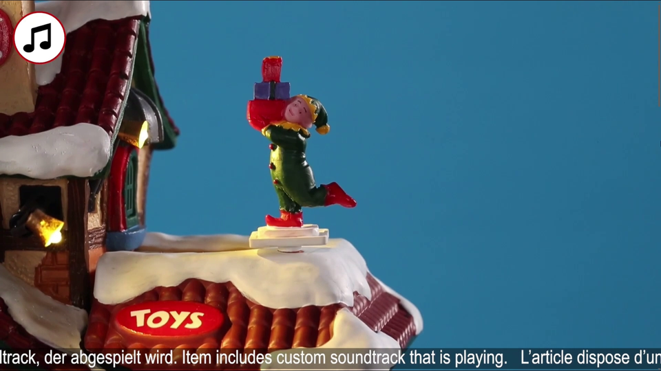 Lemax 2019 Animated Kringle's Cottage Santa's Wonderland #95462 Décor ...