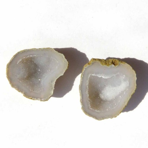 Tiny Mexican Baby Geode Matched Halves Polished Wire Wrap Display ...