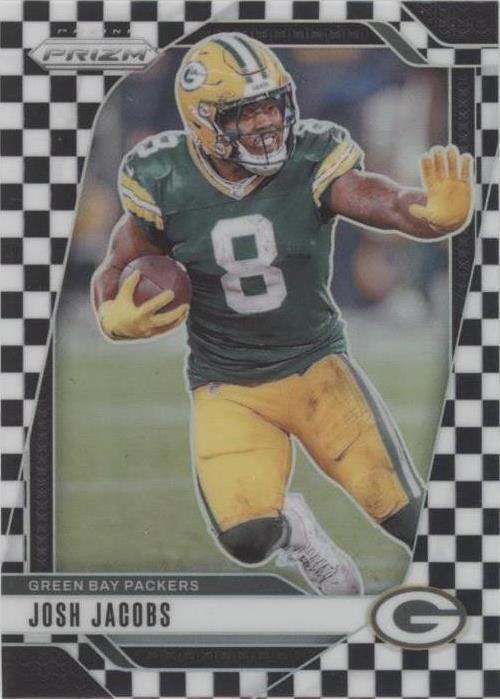 2024 Panini Prizm - Josh Jacobs #102 Black & White Checker Prizm for ...