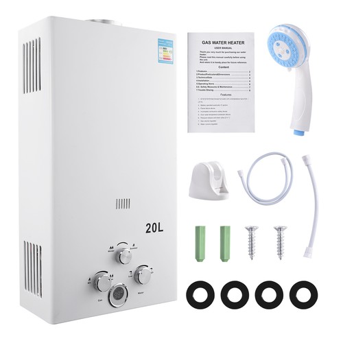 20L Tankless LPG Liquid Propane Gas Hot Water Heater On-Demand Water ...