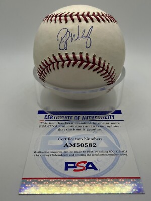 Randy Wolf Phillies Dodgers Brewers Signed Autograph OMLB Baseball PSA ...