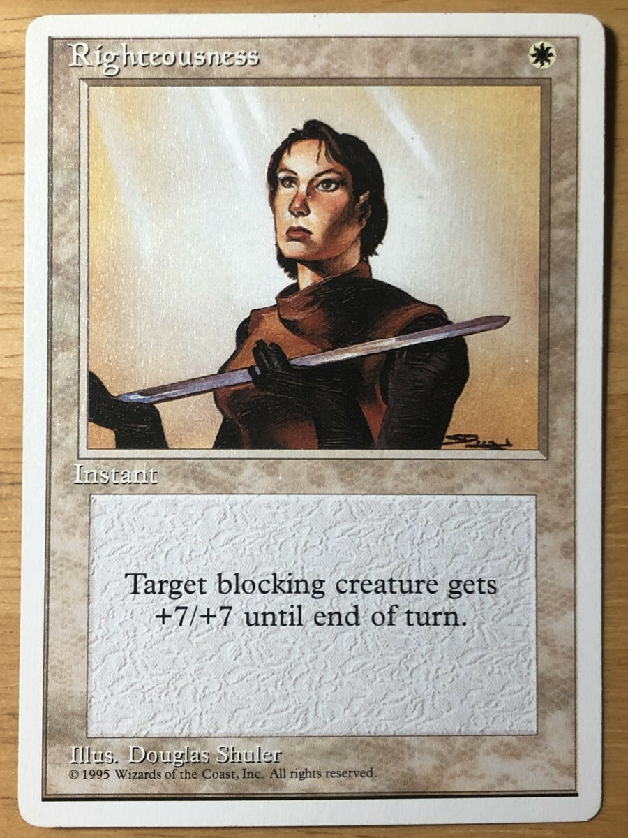 Righteousness English Alternate 4th Edition 4ED mtg NM- | eBay