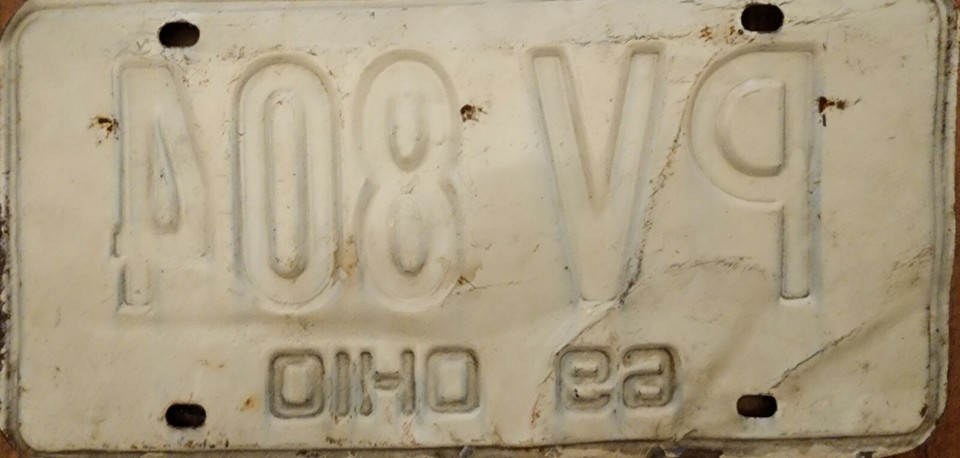 1969 Ohio License Plate | eBay