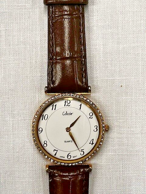 Very Rare Collezio Slim Mens Watch 33 mm Gold Face Jeweled Bevel ...
