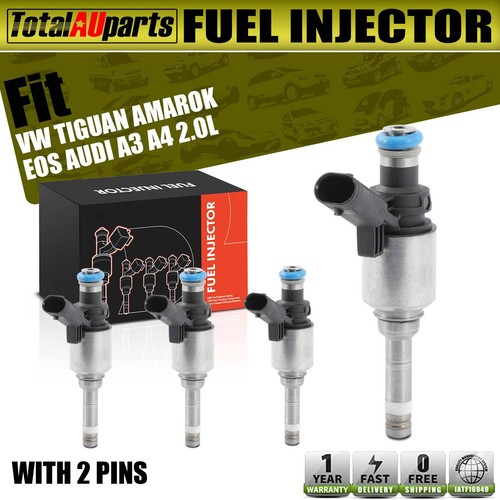 4x Fuel Injector for Audi A3 A4 A5 A6 Q3 Q5 TT VW Tiguan 5N Eos Skoda ...