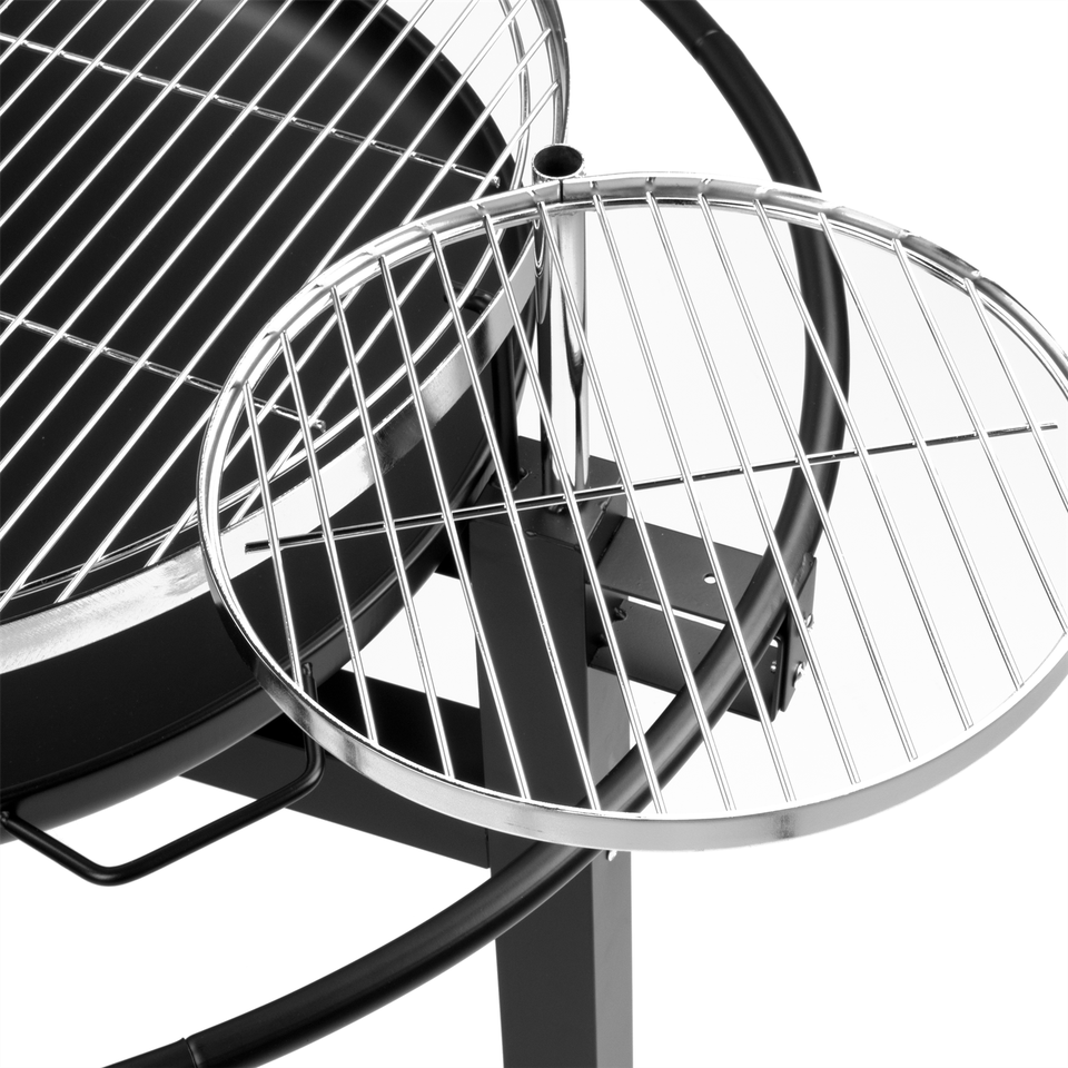 OUTDOOR CHARCOAL BBQ GRILL WITH ROTISSERIE BARBECUE HOT SPIT ROAST FIRE ...