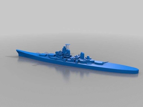 USS Battleship of NJ Black or White Colors, 3D Model of Naval Ship | eBay