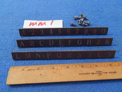 Rowe AMI MM1 Selector Assembly Identification Strips A-K, L-V & 1-0 | eBay