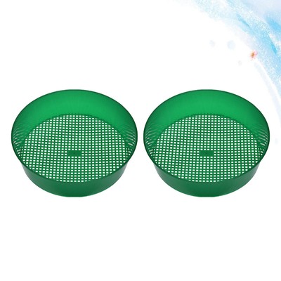 2 PCS mesh riddle Beach Sand Sieve Beach Sifter Sifter for Gardening ...