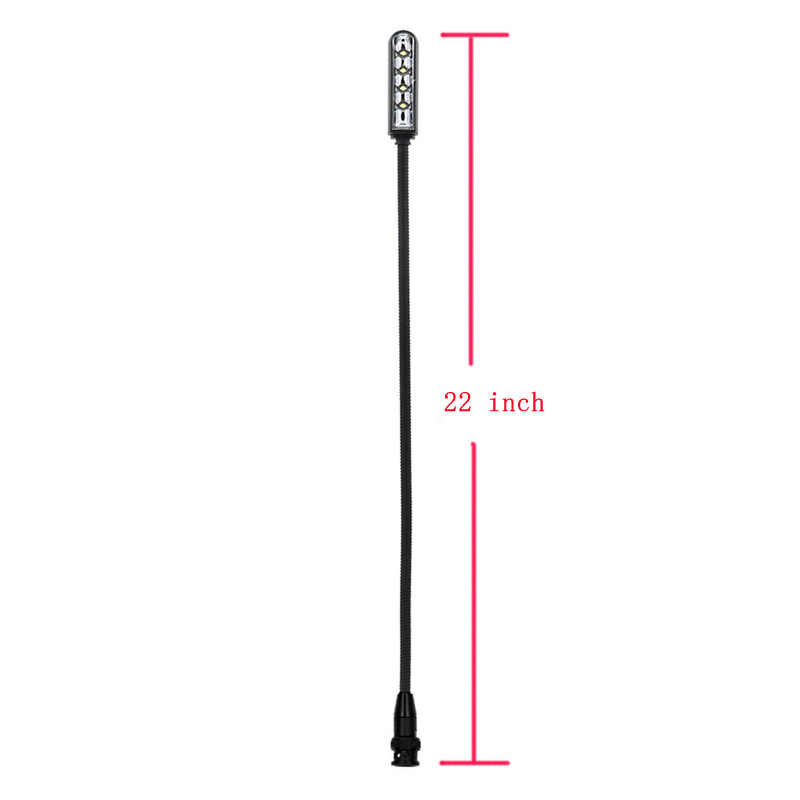 22" inch Flexible Gooseneck 4 LED DJ Mixer Light Lamp for BNC Port | eBay