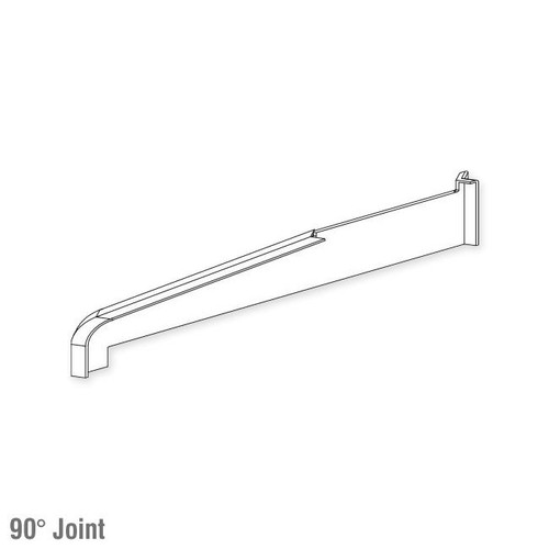 uPVC Window Cill Cover Joint Plastic PVC Corner Strip 150mm Sill Trim ...