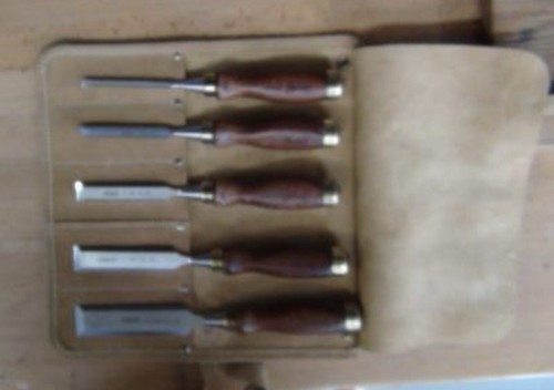 STANLEY BAILEY 5-Piece Wood Chisel Set with Leather Pouch .25"-1.25" | eBay